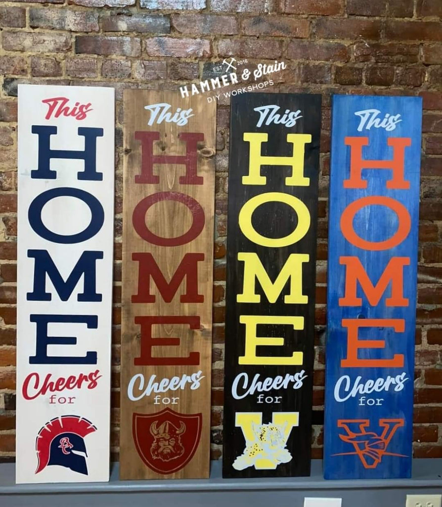 Home Team Porch Leaners Kits or Completed Project – Hammer & Stain ...